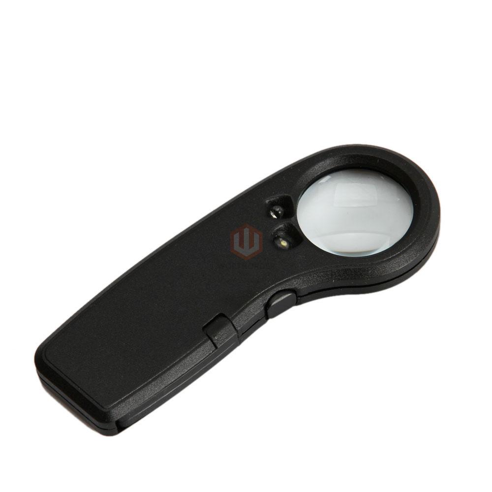High Power Hand Held Magnifier 30x Light Magnifying Glass LED 